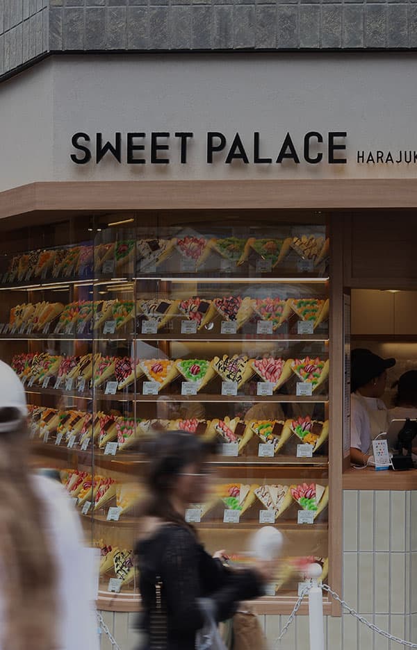クレープ屋【SWEET PALACE】東京、原宿竹下通りの人気クレープ店